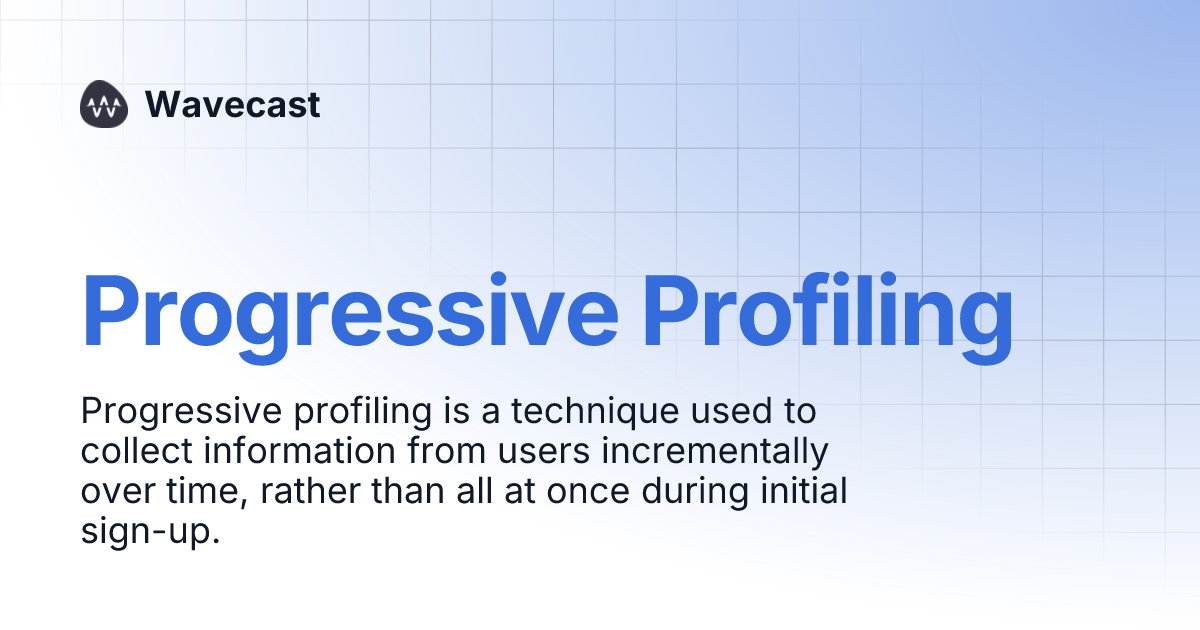 Progressive Profiling | Wavecast